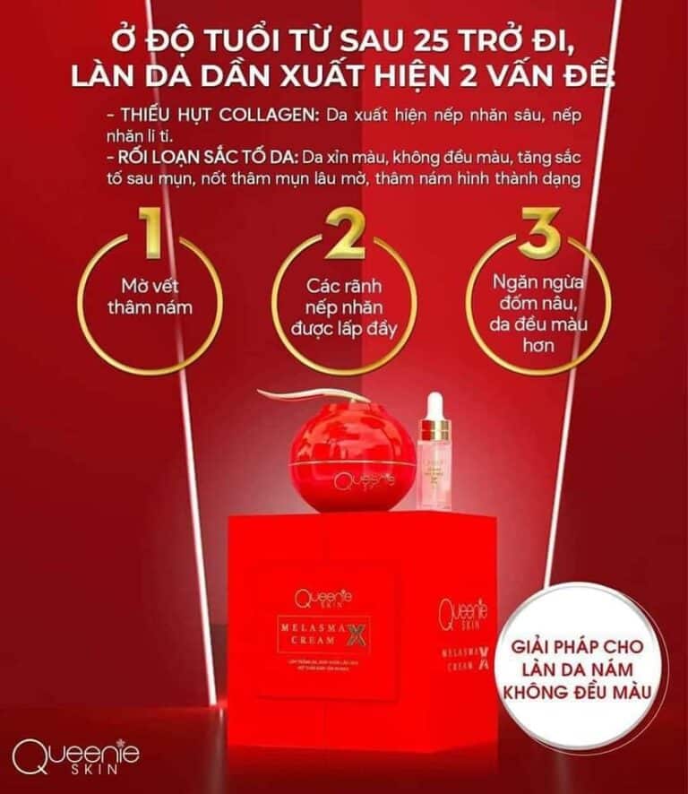 Kem Huyết Nám Bóc Tách X2 Queenie Skin - Mỹ phẩm LAN